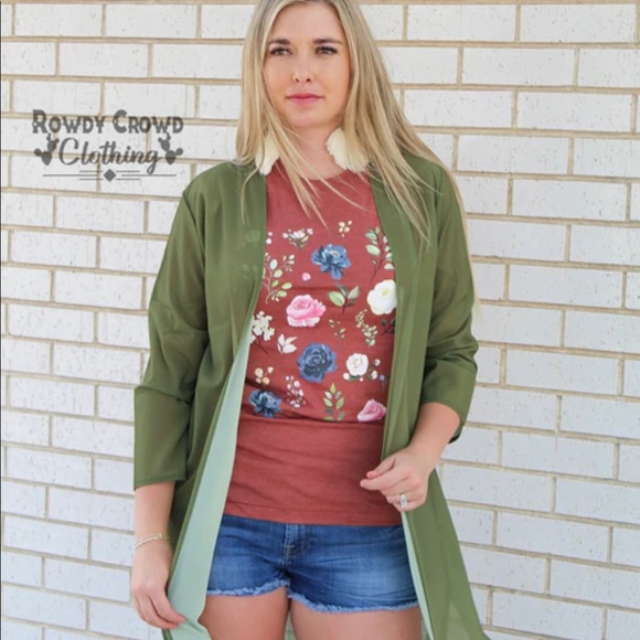 Rowdy Crowd Clothing | Sweaters | Botanical Gardens Duster | Poshmark
